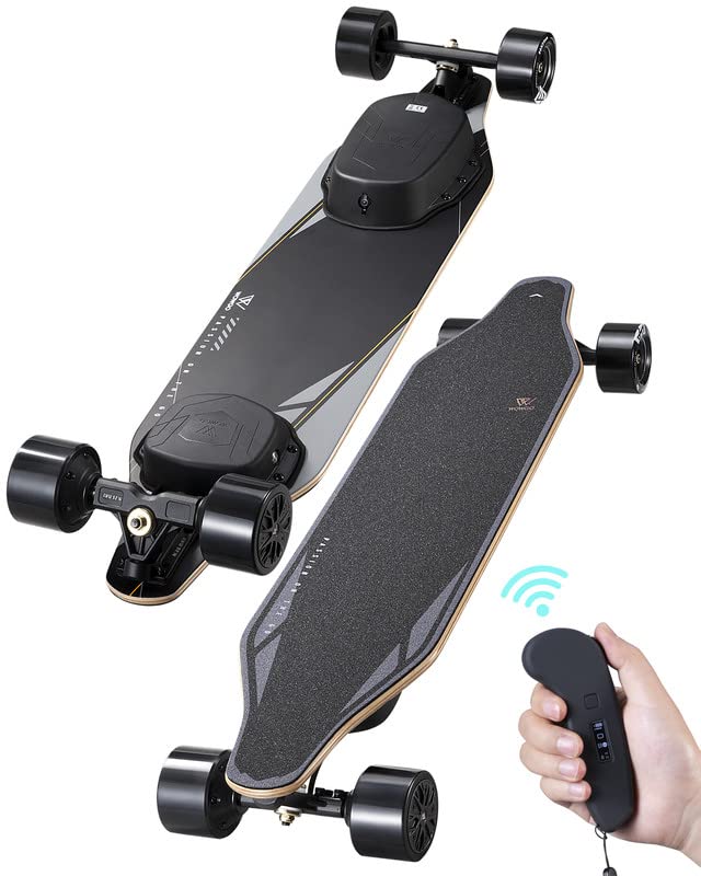 WOWGO Electric Skateboard with Top Speed 29MPH Dual 550W Motors E Long ...